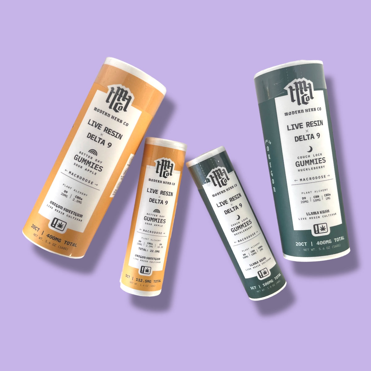 Modern Herb Co. 20mg Delta 9 and Live Resin Gummies (5ct & 20ct) – J ...