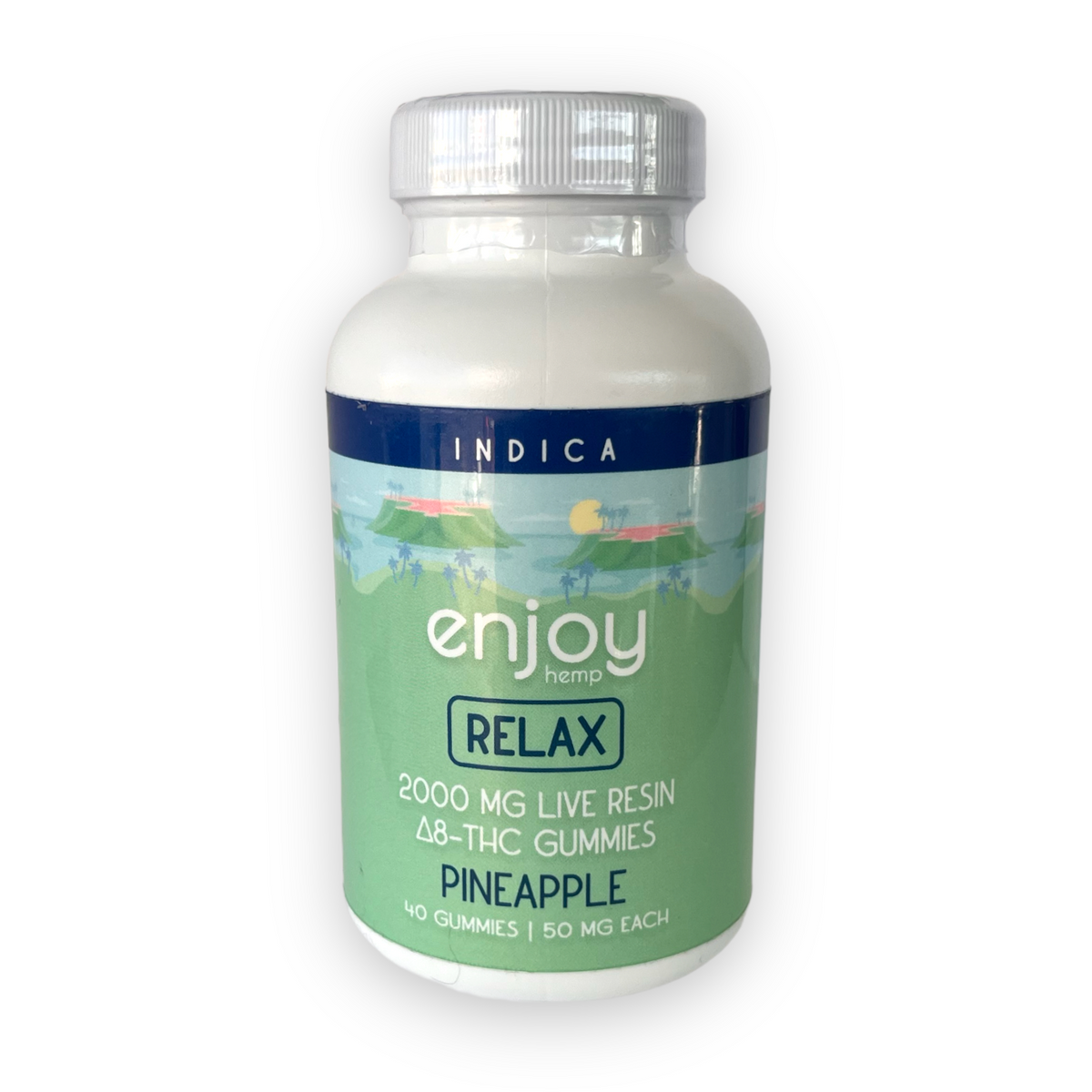 Enjoy Hemp Co. 50mg Delta 8 Pineapple Relaxation Gummies (40ct) – J ...